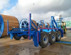 Adjustable Cable Drum Trailer 48 000KG - Bulk Outside Plant Cable ...